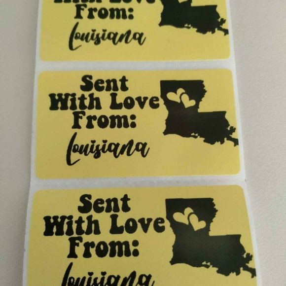 Hand Crafted | Office | 0 Louisiana Shipping Labels Thermal Packaging ...